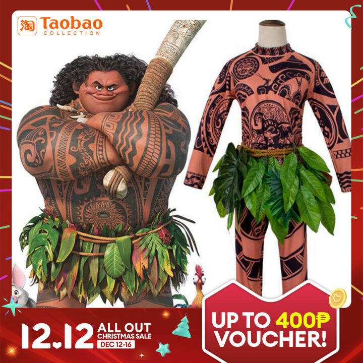 Moana Maui Stage Cosplay Costume Halloween Moana Maui Adult Cos ...