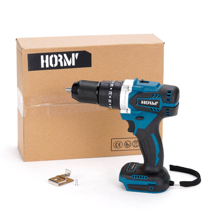 HORMY Brushless Electric Impact Drill Cordless Hammer 13mm 100N.m ...