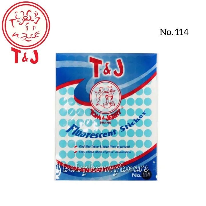 Label Tom and Jerry Dot Labels No 114 Sticker Nama Bulat 13mm ...