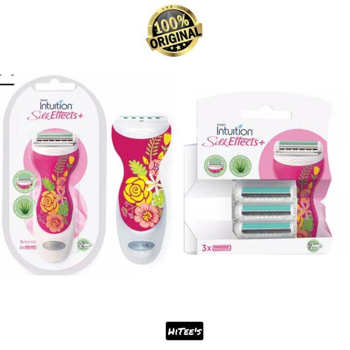 Schick Intuition Silk Effects Plus Women Shaving Kit | Refill Razor ...