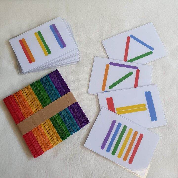 Popsicle Sticks Pattern Wooden Stand Activity Set | Lazada PH