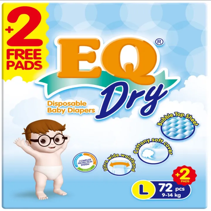 EQ Dry Mega Pack 72s Large | Lazada PH