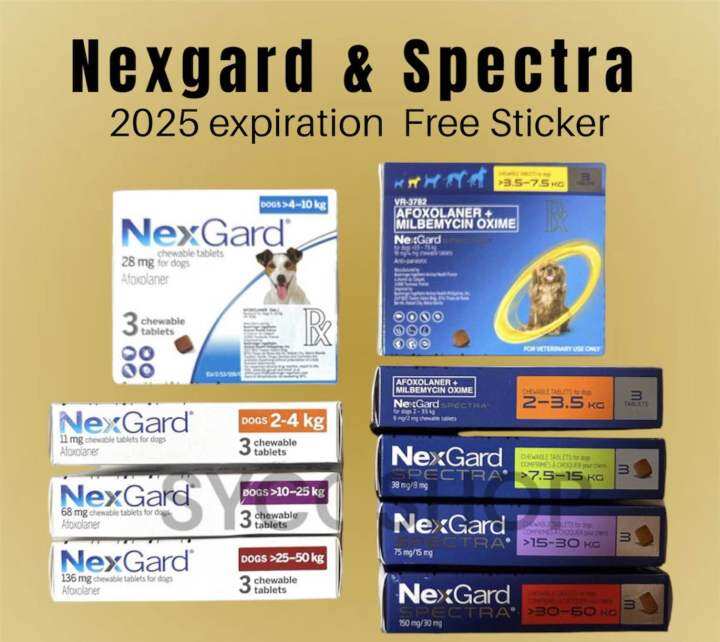 Nexgard Chewable Tablet Anti tick & Flea (SOLD PER Tablet & BOX 3 ...