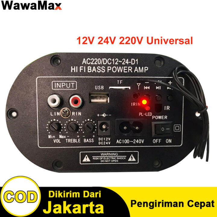 Mobil Power Amplifier Bluetooth 2.1 Hifi Bass Penguat Daya Stereo ...
