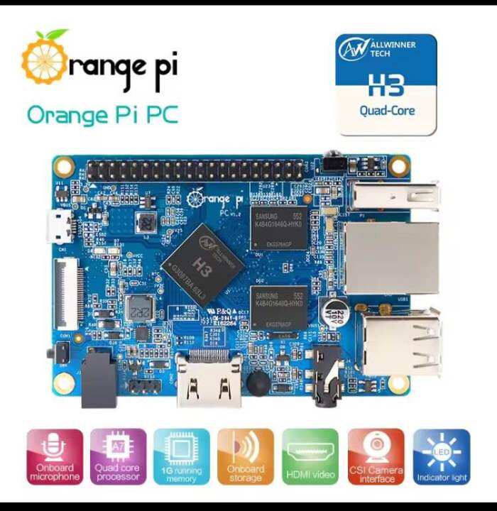 Orange Pi PC 1GB H3 Quad-Core รองรับ Android,Ubuntu,Debian Image Single Board Computer | Lazada ...
