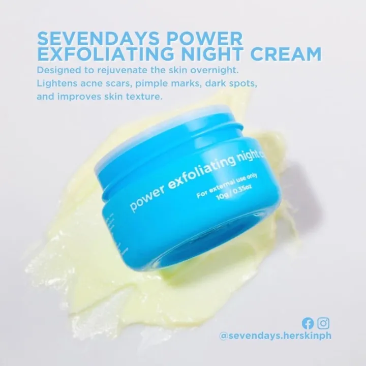 Sevendays Power Exfoliating Night Cream - 110 each. | Lazada PH