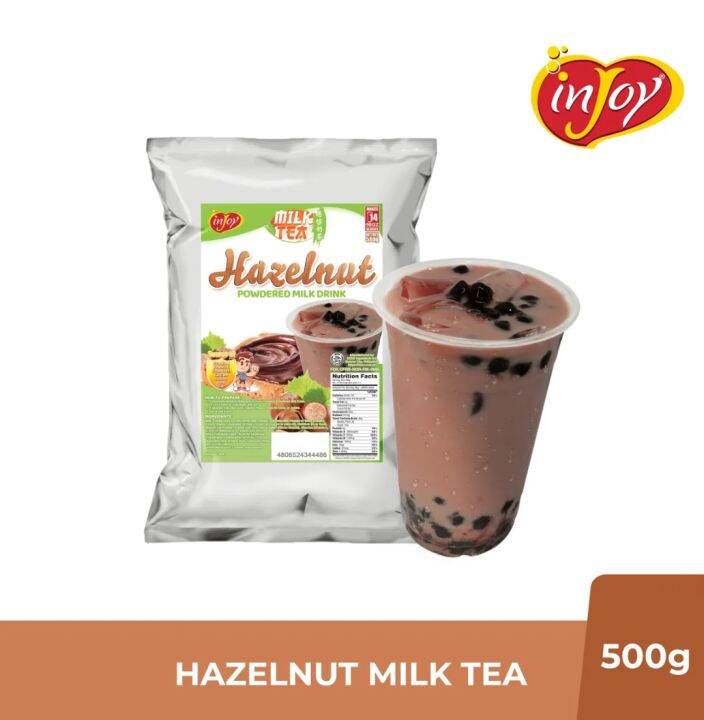 Injoy Hazelnut Milktea [500g] | Premium Milktea Flavor | Powdered Milk ...