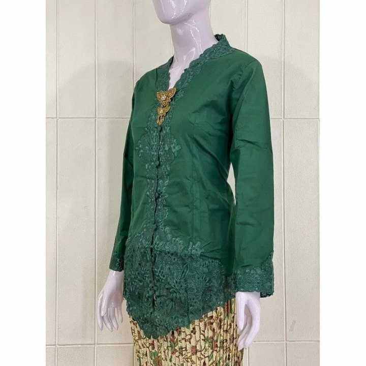 🔥 READY STOCK 🇲🇾🔥 PDS Baju Kebaya Nyonya EMERALD Sulam senada ...
