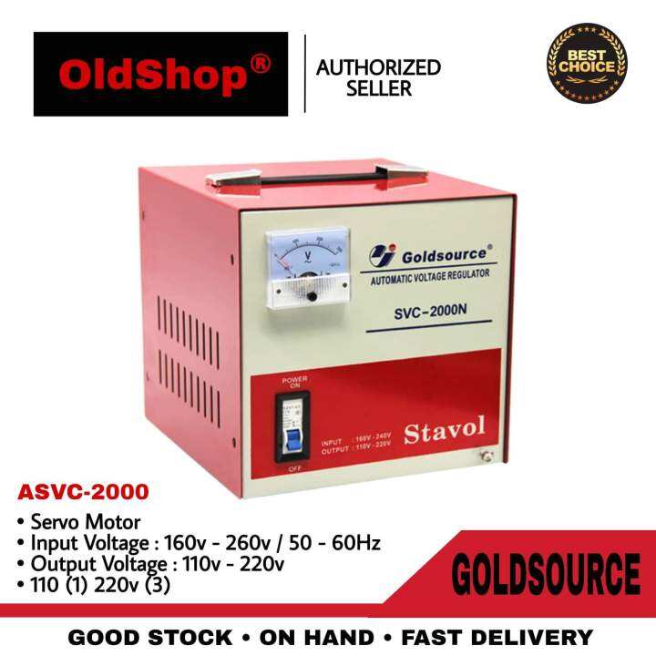 Goldsource 2000w Automatic Voltage Regulator AVR ASVC-2000 Servo Motor ...