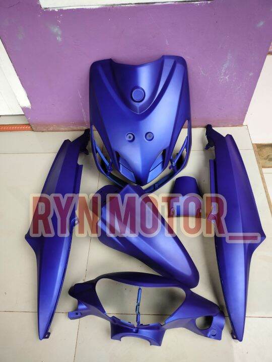 cover body full halus yamaha mio smile biru tua doff/full body halus ...