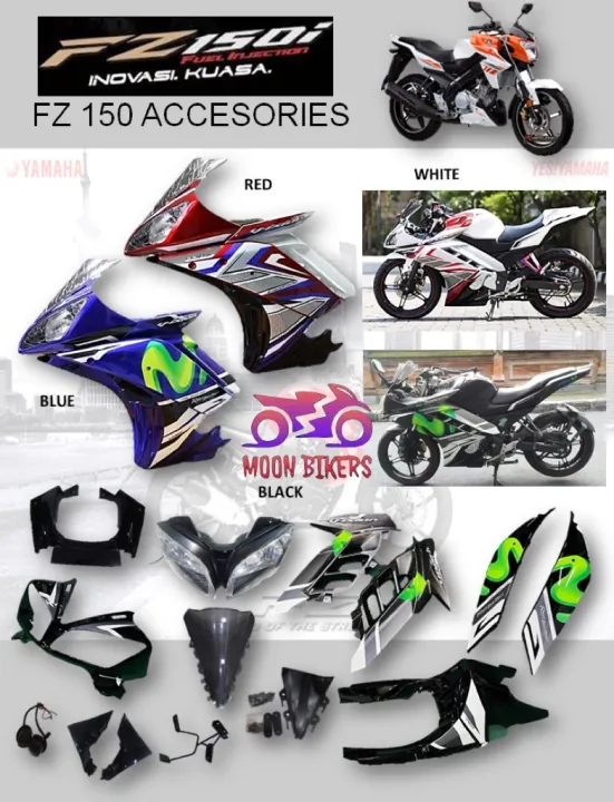 FZ150 V1 V2 V3 COMPLETE SET COWLING BODY COVER SET TO R15 DESIGN | Lazada