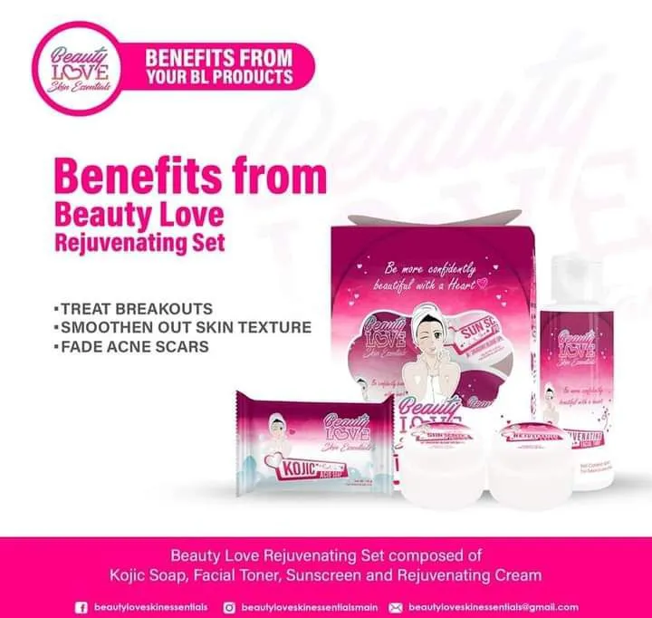 beauty love skin Essentials rejuvinating and natural glow set authentic ...