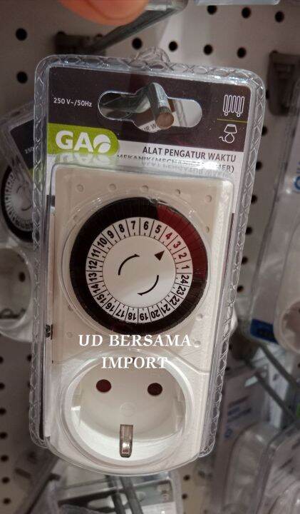 GAO Stop Kontak Timer Mekanik 15gd/Stop Kontak/Mechanical Daily ...