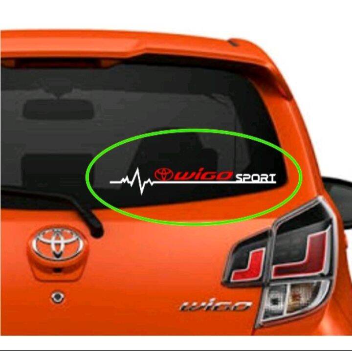Toyota Wigo Sport Sticker Design for Rear Windshield | Lazada PH
