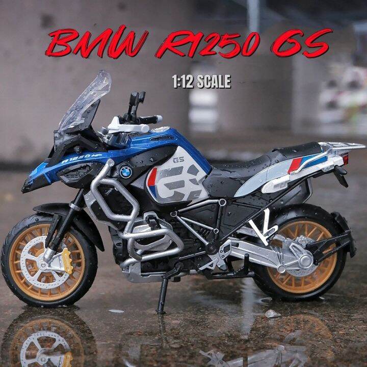 【MagicT】1:12 Scale BMW R1250 GS Zinc Alloy Motorcycle Model W/ Light ...