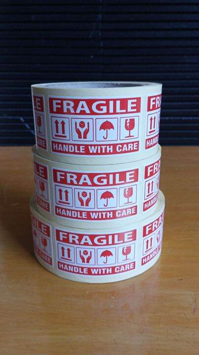 Label sticker FRAGILE 70x40mm/ Label Sticker pecah belah 7x4 | Lazada ...