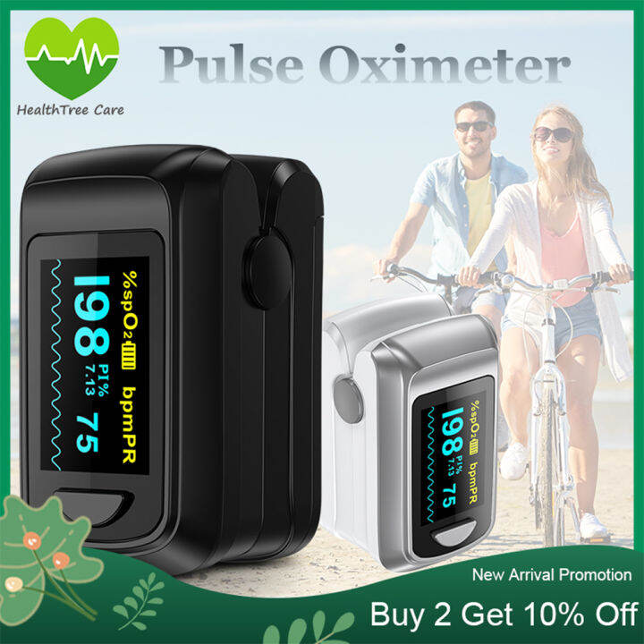 HealthTree Care Ujung Jari Pulse Oximeter SpO2 Monitor Saturasi Oksigen ...