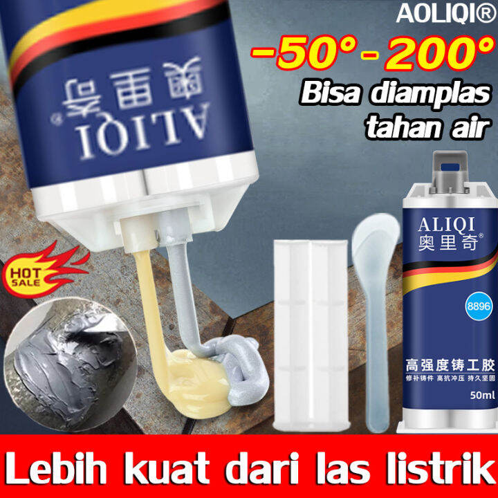 Lebih kuat dari pengelasan ALIQI Lem Besi lem logam 100g Cepat kering ...