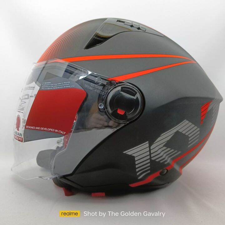 KYT D-CITY MATT BLACK TEF Open Face Helmet | Lazada