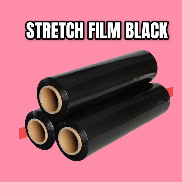 STRETCH FILM BLACK 23mic x 300m x 2.3kg | Lazada PH