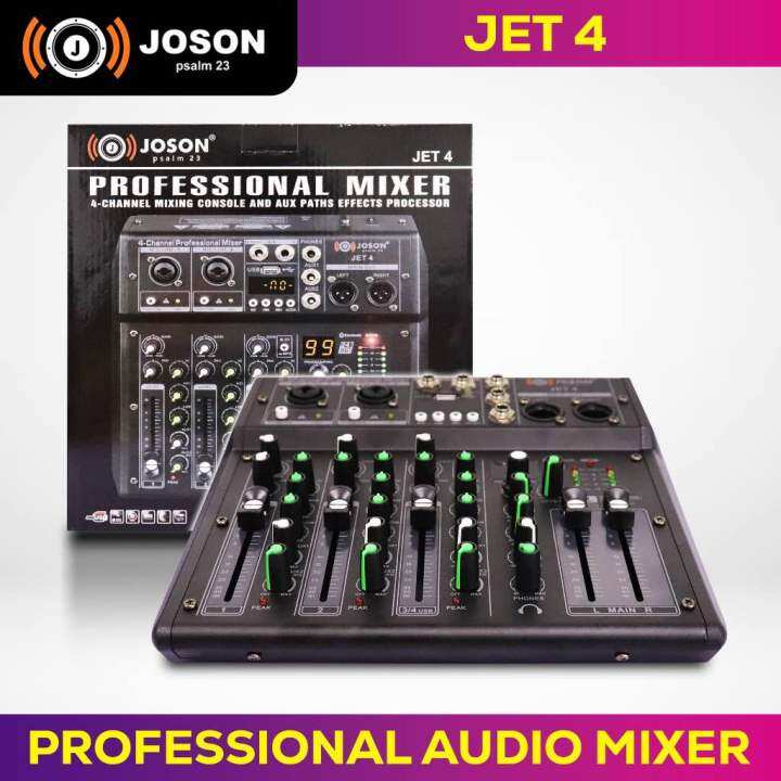 Joson Jet 4 professional 4channel Mixer | Lazada PH
