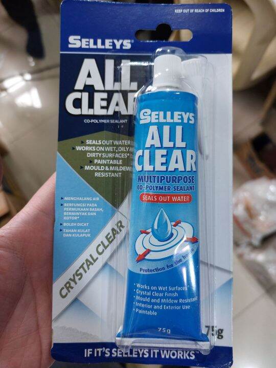 Selleys 75grams All Clear Co Polymer Sealant Crystal Clear | Lazada PH