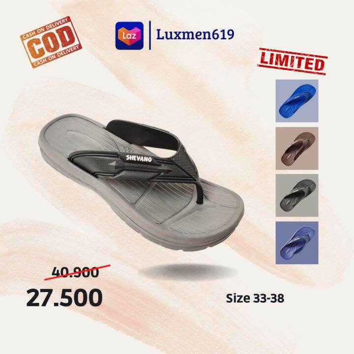 Sandal Japit Anak Laki-laki Sandal Anak Jepit Cowok Size 33-38 Sandal ...