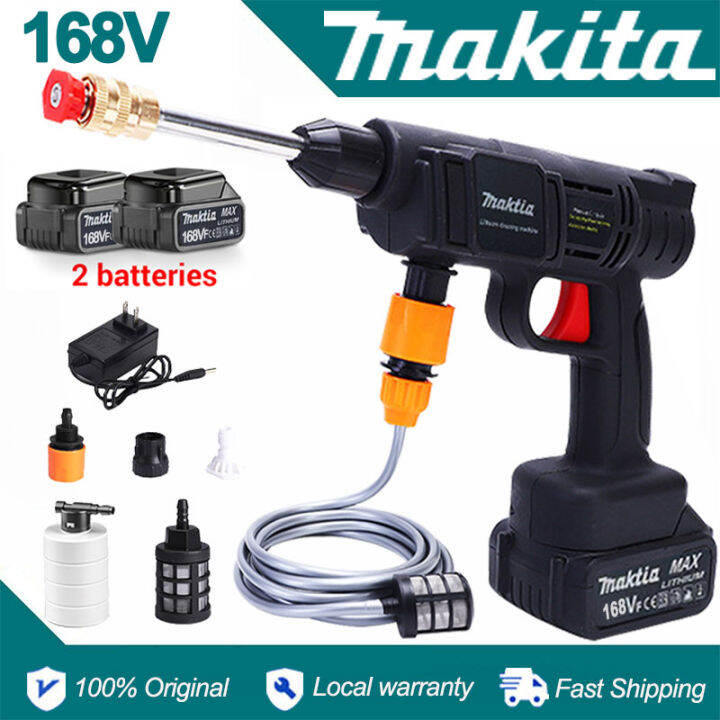 168V Pressure Washer High Portable Washing Machine Cordless Power Spray Agriculture Water Gun ...