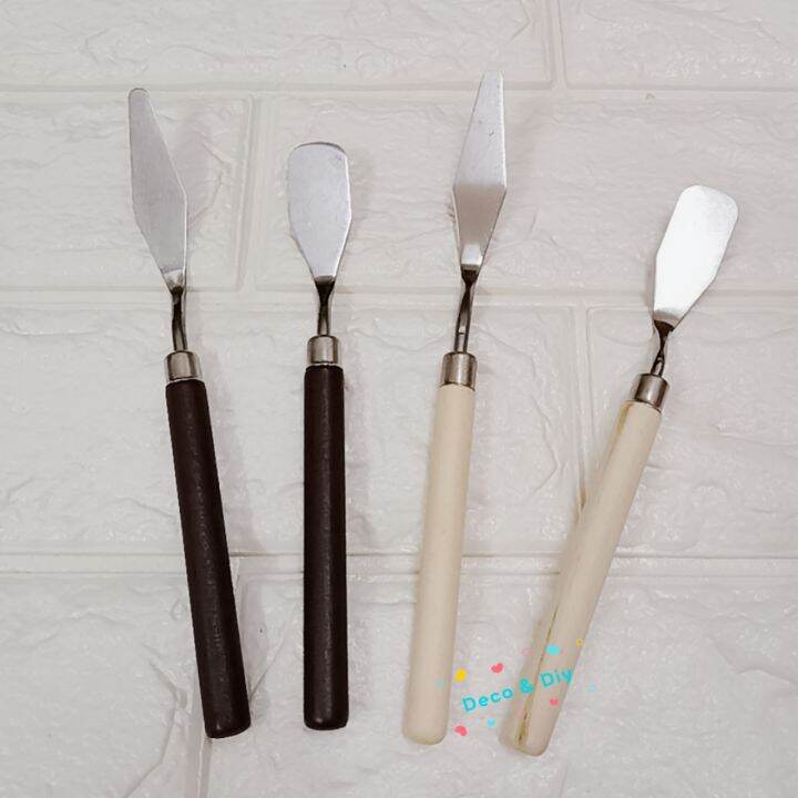 Stainless Steel Spatula Kit Palette Oil Painting Knives Cream Glue Art ...