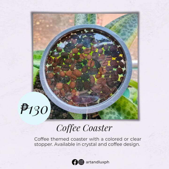 Resin Coffee Coasters [aalph] | Lazada PH