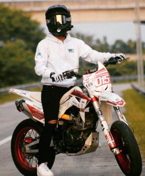 DECAL CRF 150 L merah putih - stiker dekal crf 150 supermoto full body ...