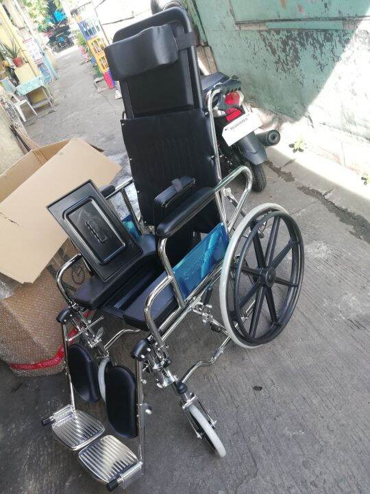 MAGS GULONG RECLINING COMODE WHEEL CHAIR HEAVYDUTY | Lazada PH