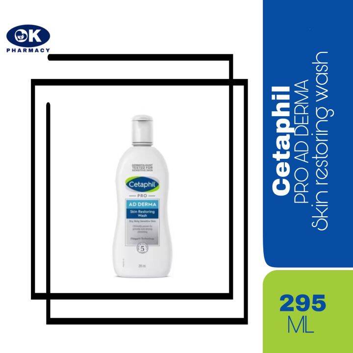 CETAPHIL PRO AD DERMA SKIN RESTORING WASH 295ML | Lazada