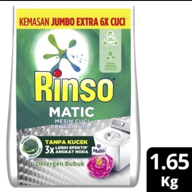 Rinso Matic Bubuk Top Load 1,65kg | Lazada Indonesia