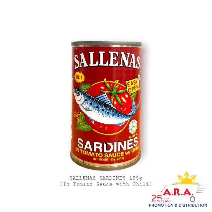 SALLENAS SARDINES W/CHILI 155g | Lazada PH
