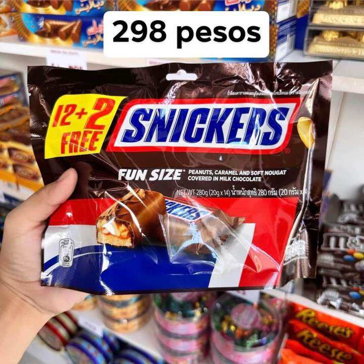 Snickers Fun Size 280g Pack - 298 pesos | Lazada PH