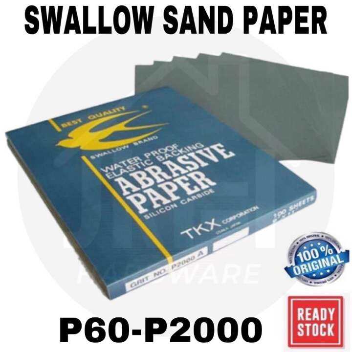 (100%ORIGINAL) P60-P2000 SWALLOW SAND PAPER | Lazada