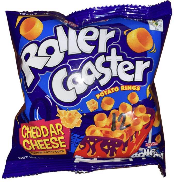 5 PACKS OF ROLLER COASTER CHEDDAR CHEESE 24g SNACKS | Lazada PH