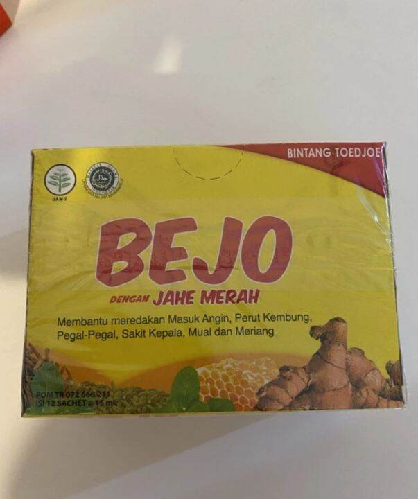 jahe merah Bejo 1 bok isi 12 | Lazada Indonesia
