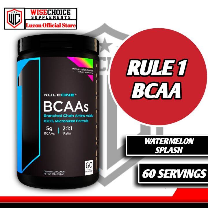 RULE 1 R1 BCAA 60 SERVINGS WATERMELON SPLASH | Lazada PH