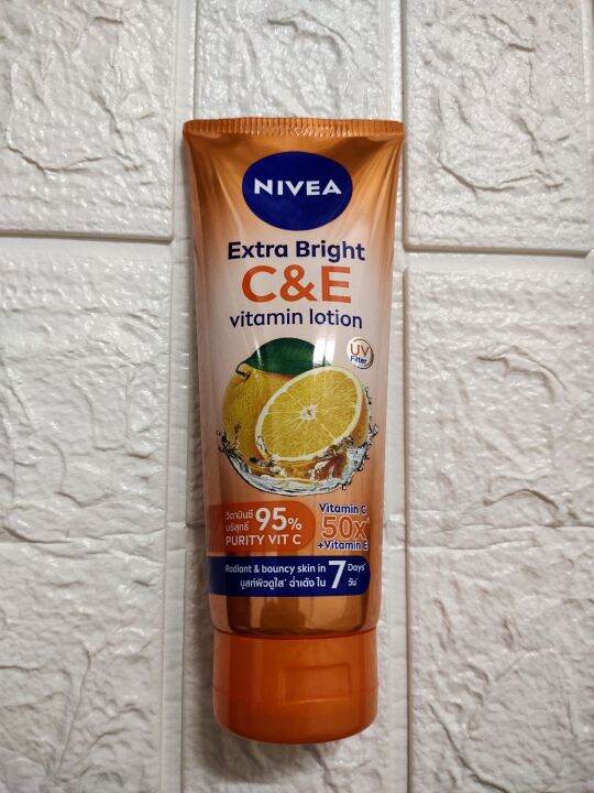 NIVEA Extra Bright C and E Vitamin Lotion 180ml. | Lazada.co.th