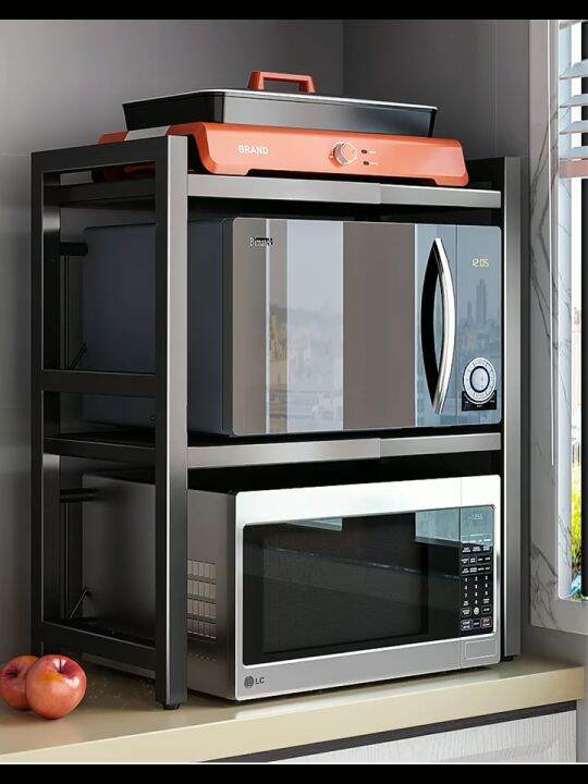 Microwave Rack Oven Rack countertop oven rack Kitchen Rack Retractable ...