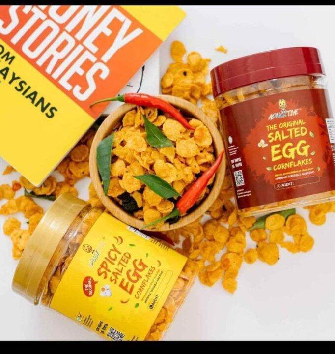 ADUCKTIVE | SPICY SALTED EGG | ORIGINAL CONFLAKES SALTED EGG | Lazada