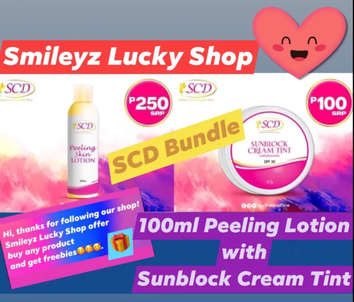 SCD Peeling Lotion 100ml with Sunblock Cream Tint Bundle | Lazada PH