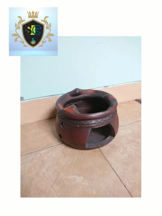 TUNGKU KREN ANGLO GERABAH TANAH LIAT DIAMETER 20 CM TRADISIONAL JAWA ...