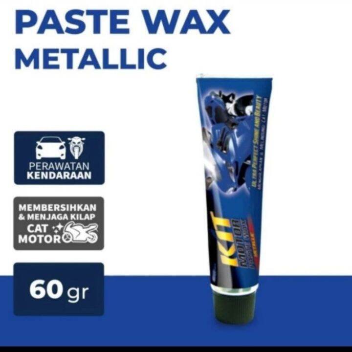 KIT Motor Paste Wax Metallic/Metalik/Pengkilap/Pengkilat Cat Motor ...