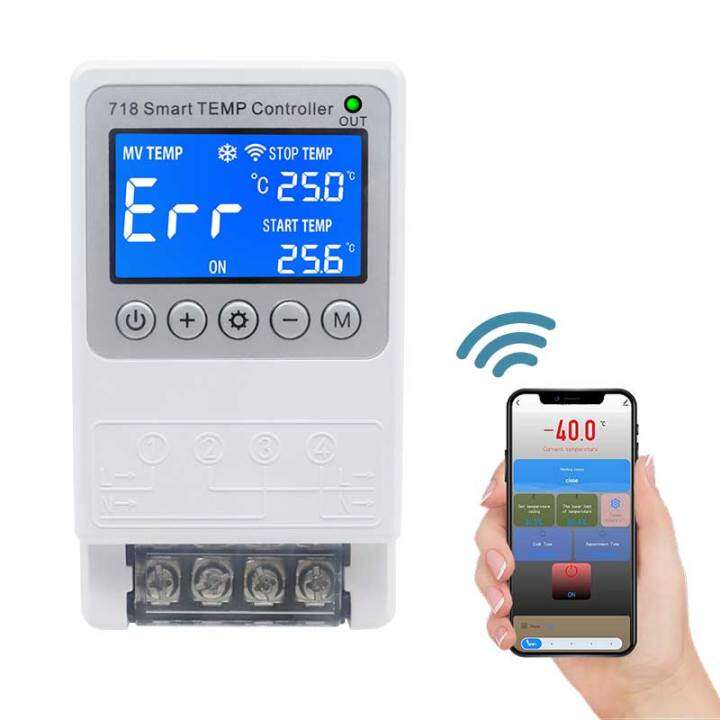 Din Rail Remote 718 Wifi Smart TEMP Controller Fully Automatic Hot Water Temperature Controller ...