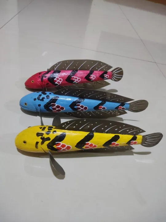 patung ikan chana yellow Sentarum | Lazada Indonesia