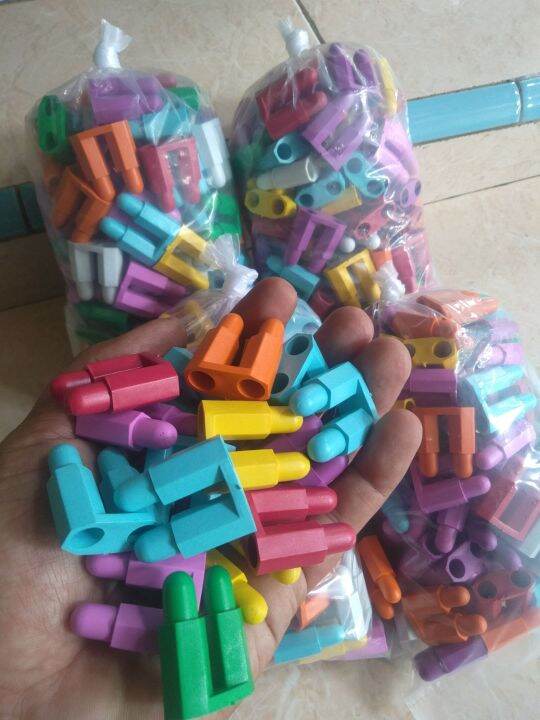 LEGO JUMBO ISI 100 PCS / MINISET JUMBO / MAINAN JADUL TEMPO DULU ...