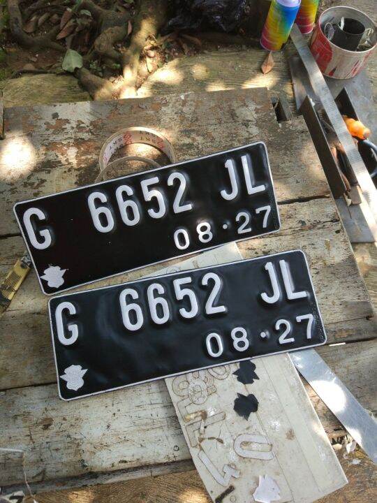 PLAT NOMER MOTOR STANDAR SAMSAT ADA LOGO PROSES CEPAT/PLAT NOMOR ...